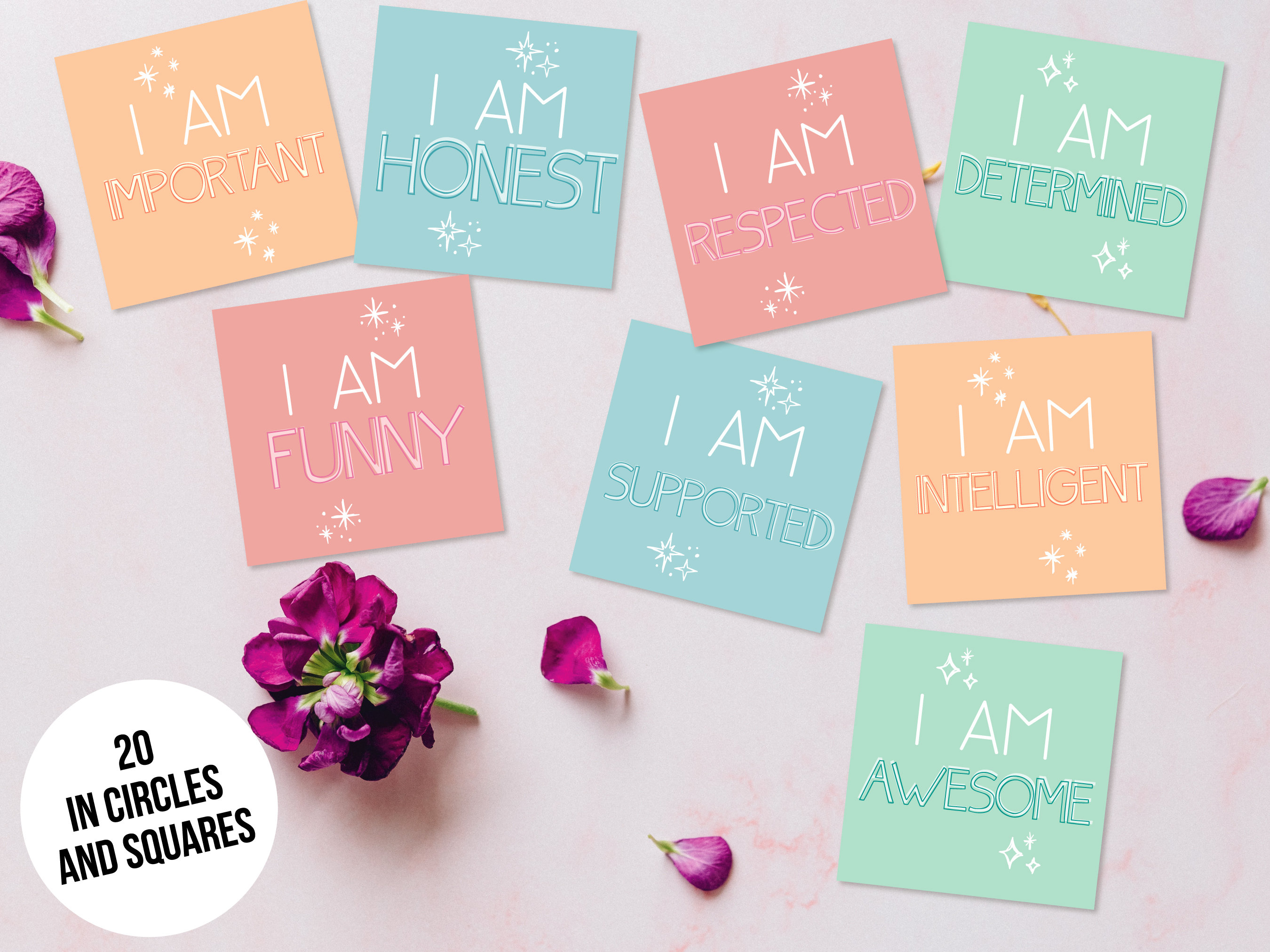 Affirmation Mirror Labels, Affirmation Station, Boho Classroom Decor ...