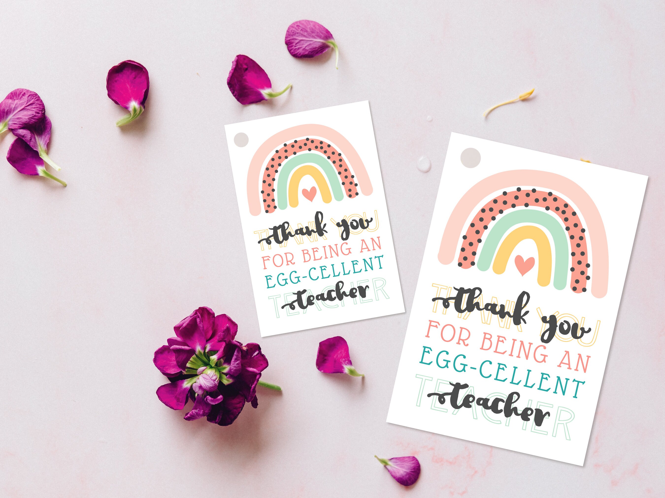 Thanks for Being an Eggcellent Teacher Easter Tags, From Student ...