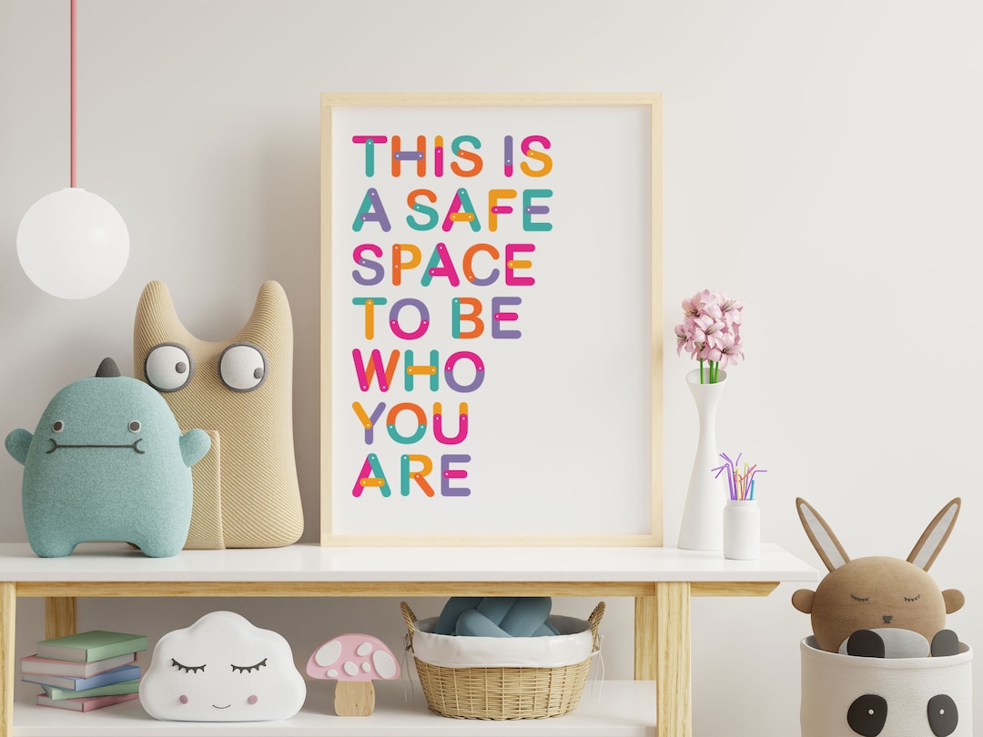 Safe Space Classroom Poster, Printable Classroom Poster, Digital Print ...