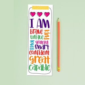 Classroom Affirmation Bookmarks, Printable Gift Student, Classroom ...