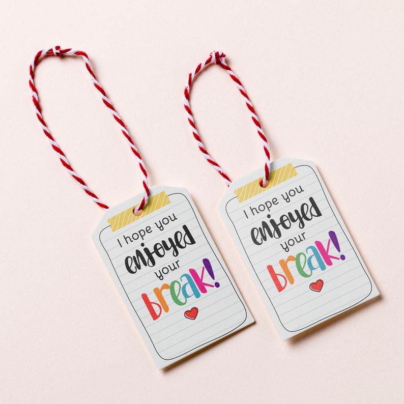 Teacher Appreciation Printable Tag Kitkat Break Teacher Gift - Etsy