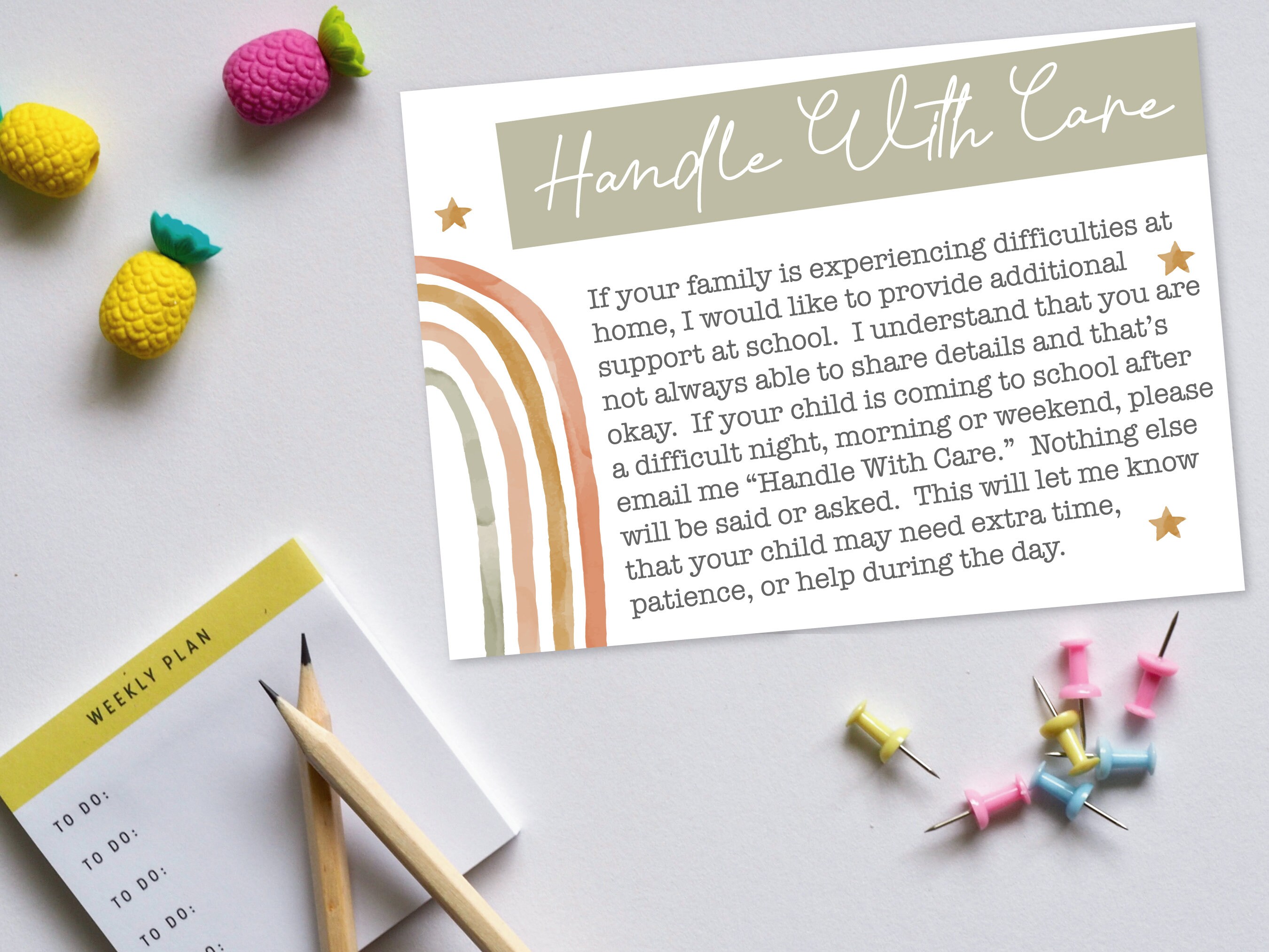 Boho Handle With Care, Teacher Resource, Teacher Mail, Note From the ...