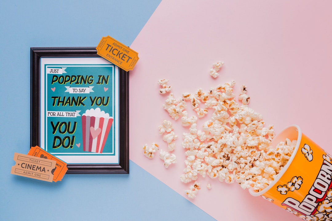 Popcorn Appreciation Sign Teacher Appreciation Employee - Etsy