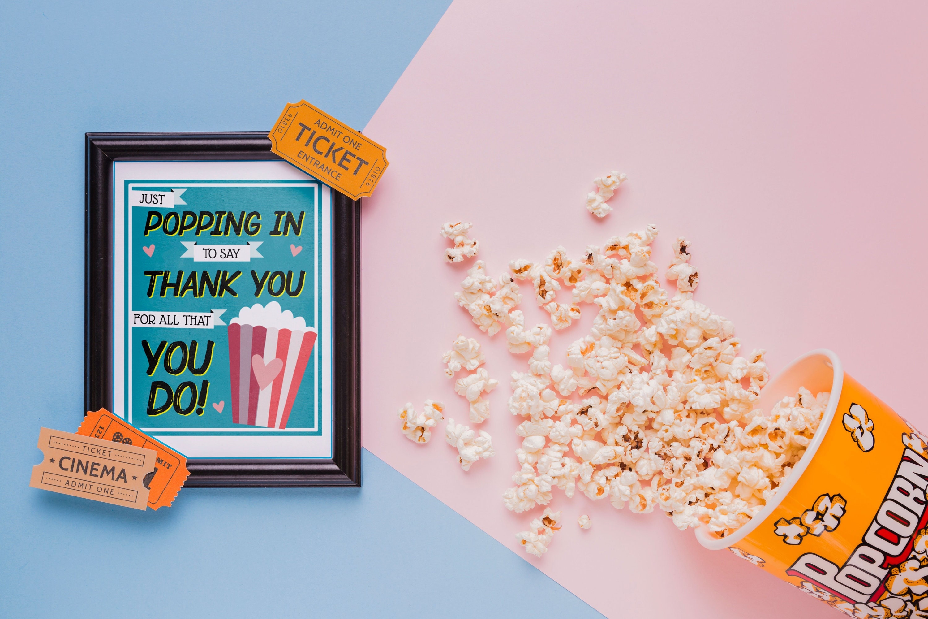 Popcorn Appreciation Sign, Teacher Appreciation, Employee, Staff or ...