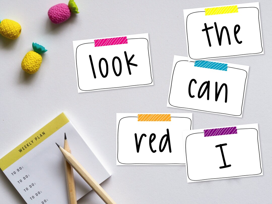 Dolch Printable Flash Cards, Pre K, Kindergarten, Teacher Resources ...