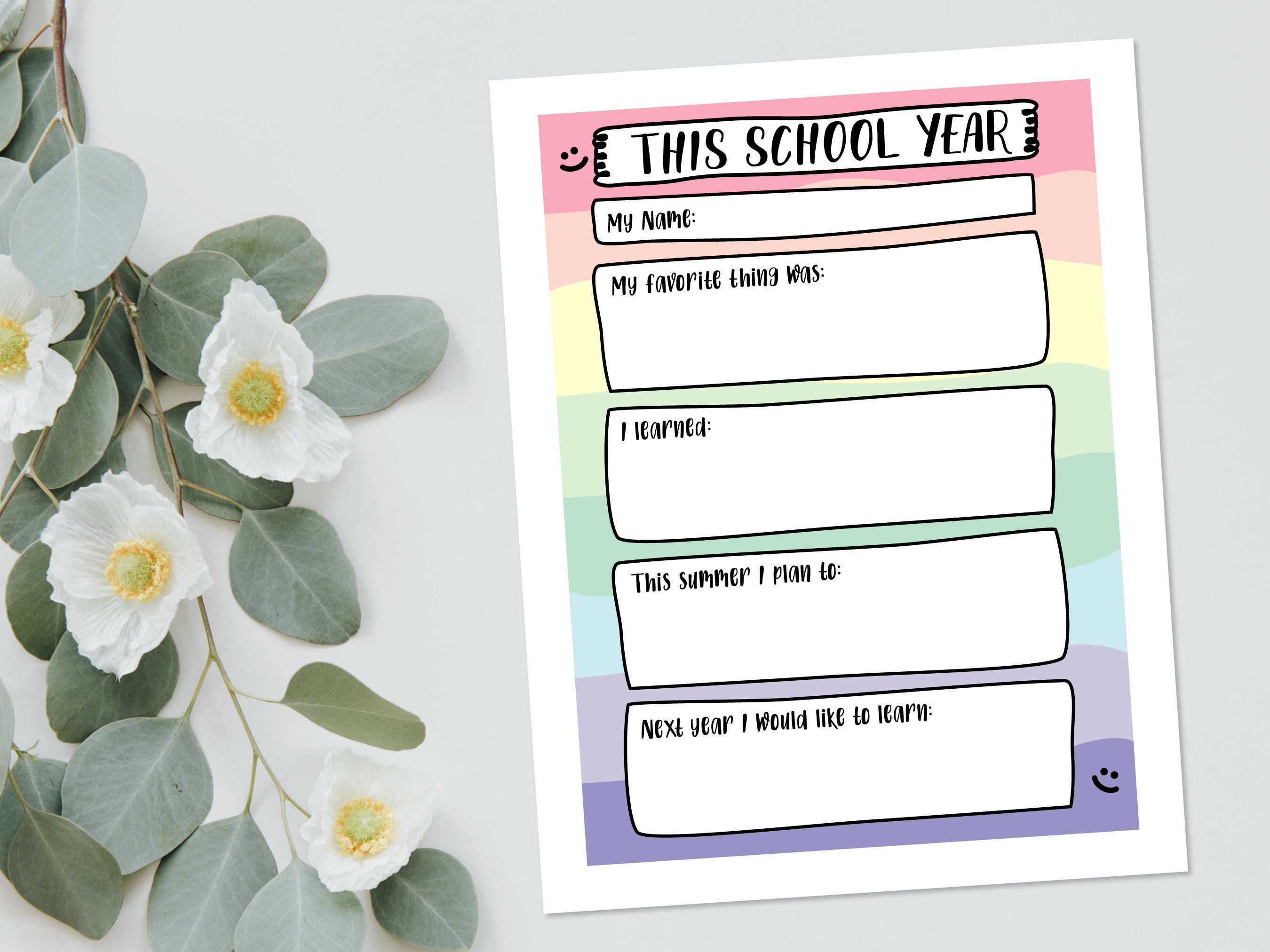 End of School Year Classroom Activities, School Plan for Student ...