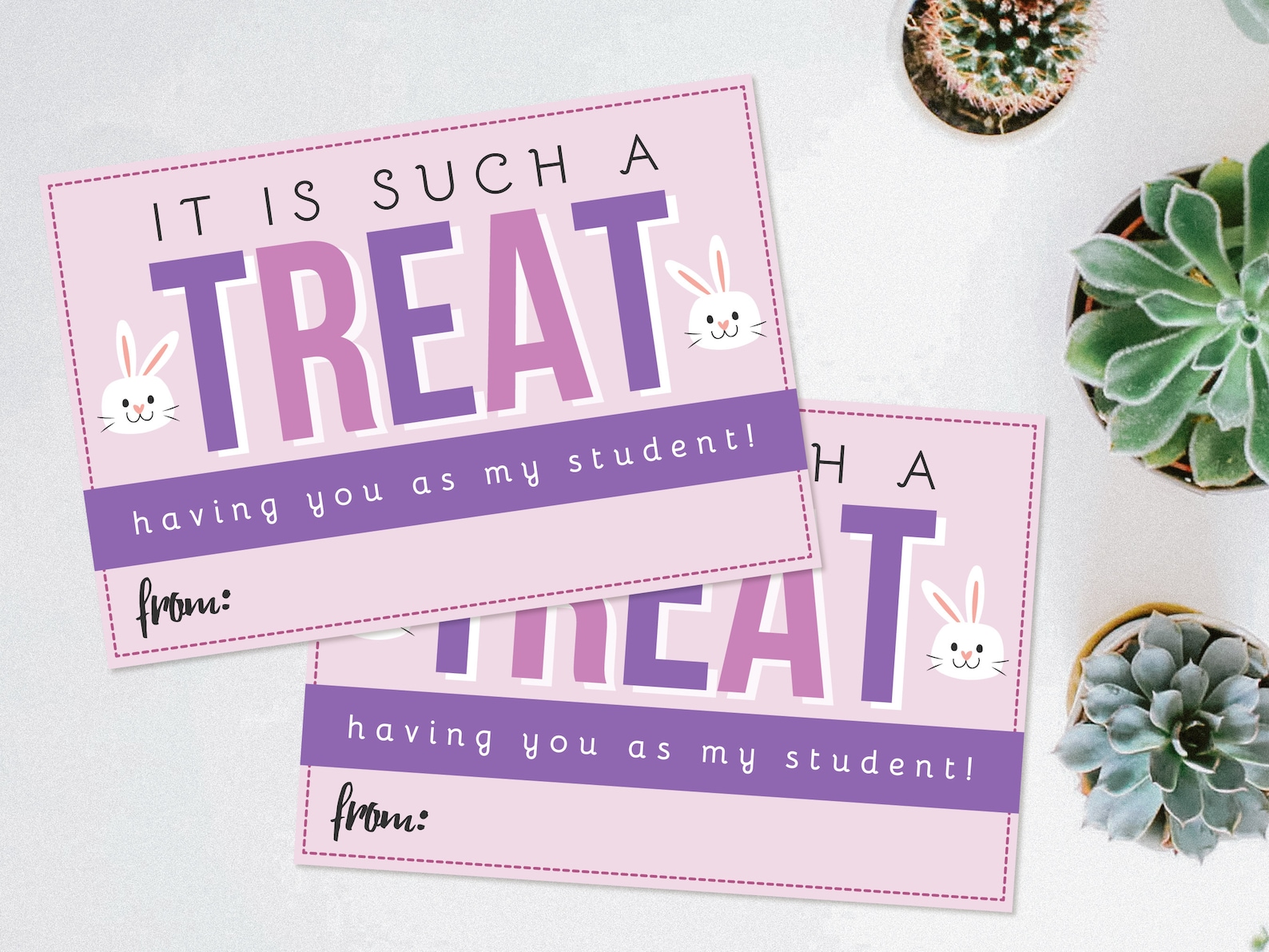 Such A Treat Having You as A Student Easter Tags, From Teacher Happy ...