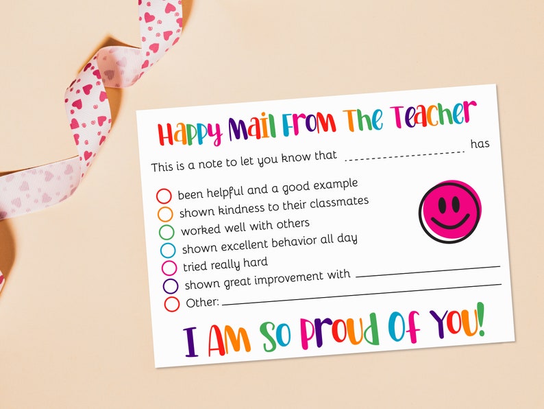 Teacher Mail, Note From the Teacher, Teacher Report, Teacher Brag ...