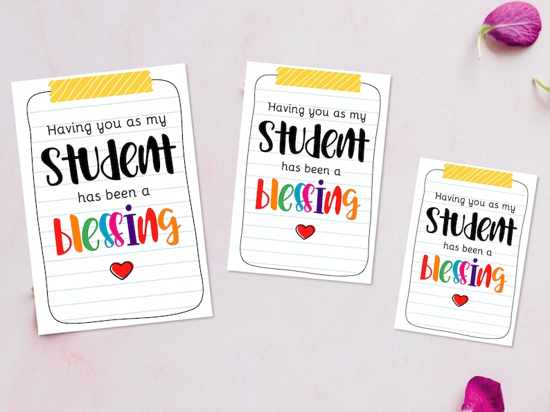 Student Thank You Printable Tag Graduation Gift Gift From - Etsy