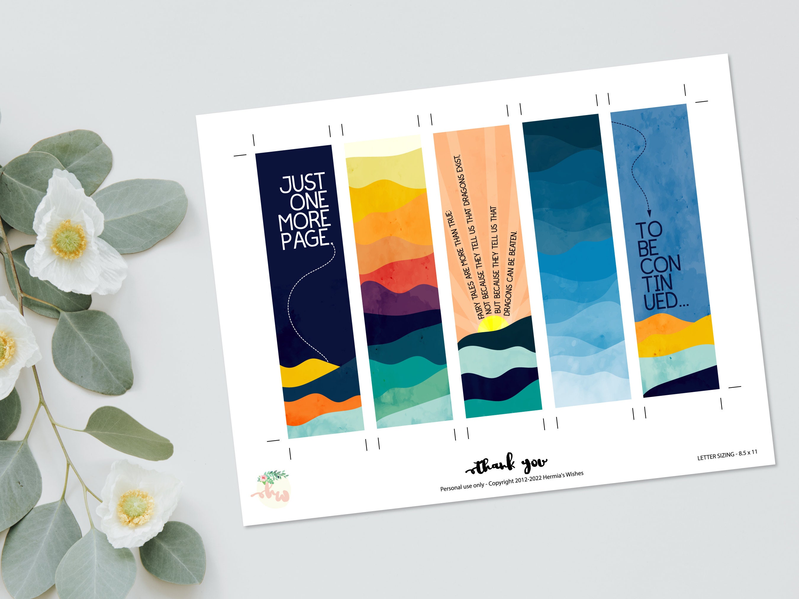 Easy DIY Gift Bookmark - Take Me to the Mountains Printable Bookmarks ...