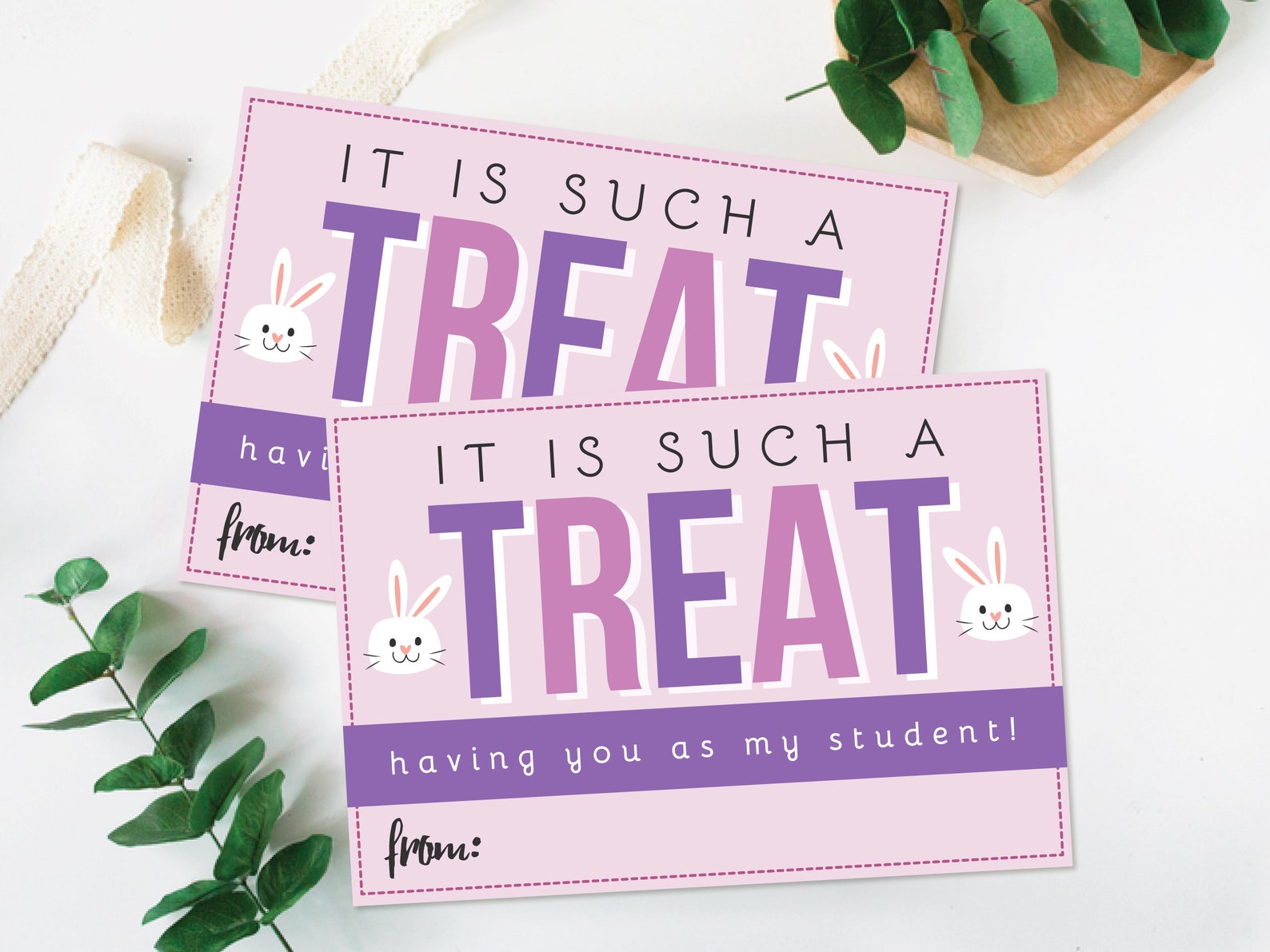 Such A Treat Having You as A Student Easter Tags, From Teacher Happy ...