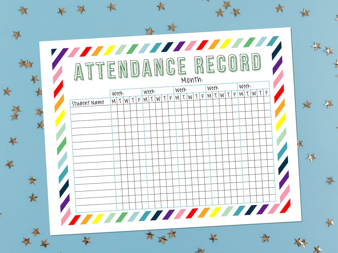 Classroom Attendance Sheet, Teacher Log, Digital Tracker, Teacher Plan ...