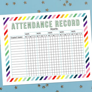 Classroom Attendance Sheet, Teacher Log, Digital Tracker, Teacher Plan ...