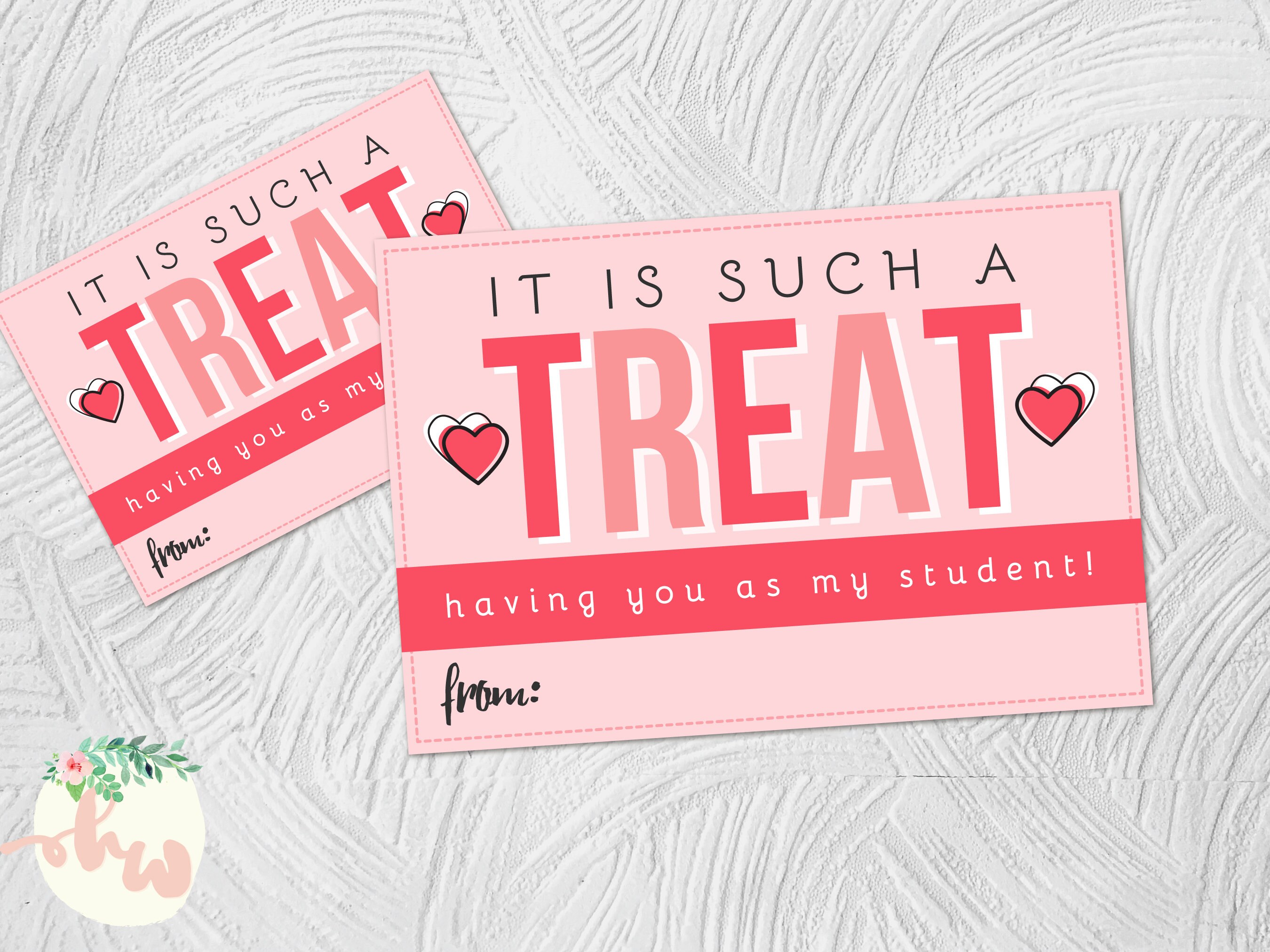 Such A Treat Having You as A Student Valentine's Day Tags, From Teacher ...