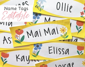 Classroom Desk Name Tags - Etsy