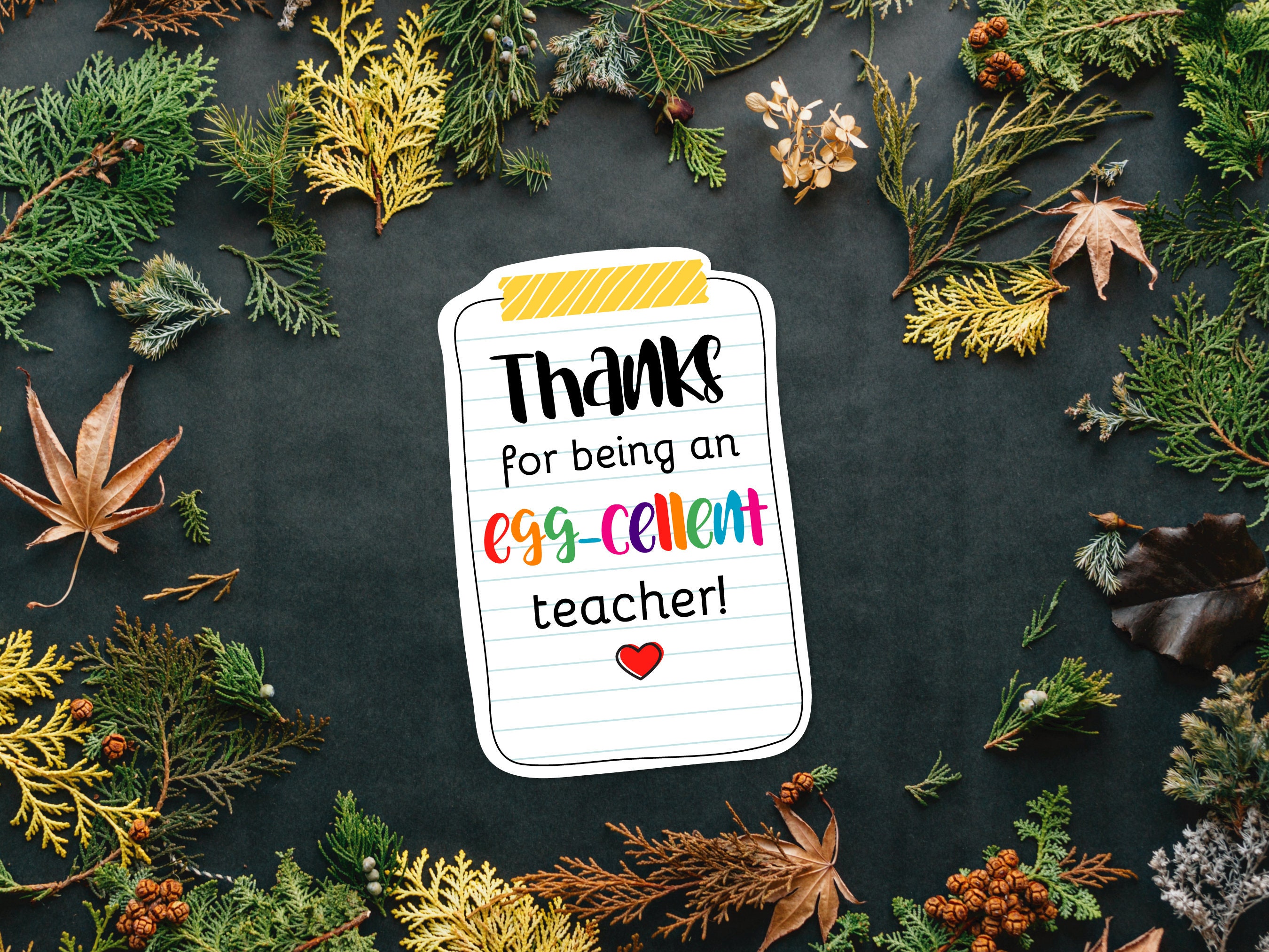 Teacher Appreciation Printable Tag, Graduation Gift, Egg-cellent ...