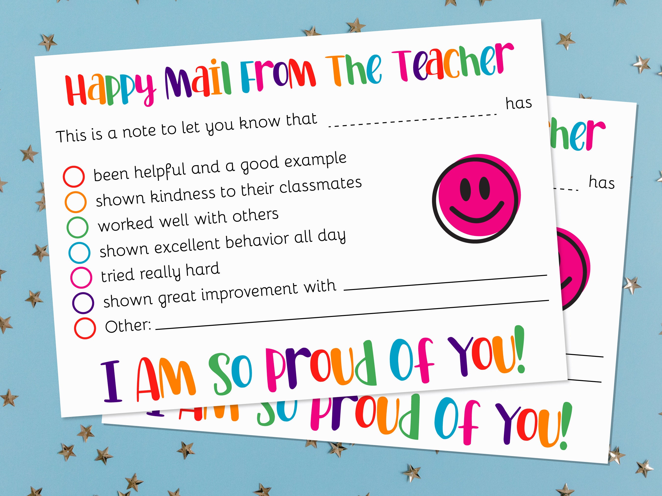 Teacher Mail, Note From the Teacher, Teacher Report, Teacher Brag ...