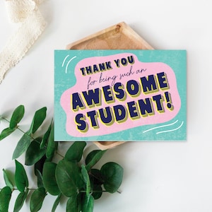 Student Appreciation Printable Tag, Graduation Gift, Awesome Student ...