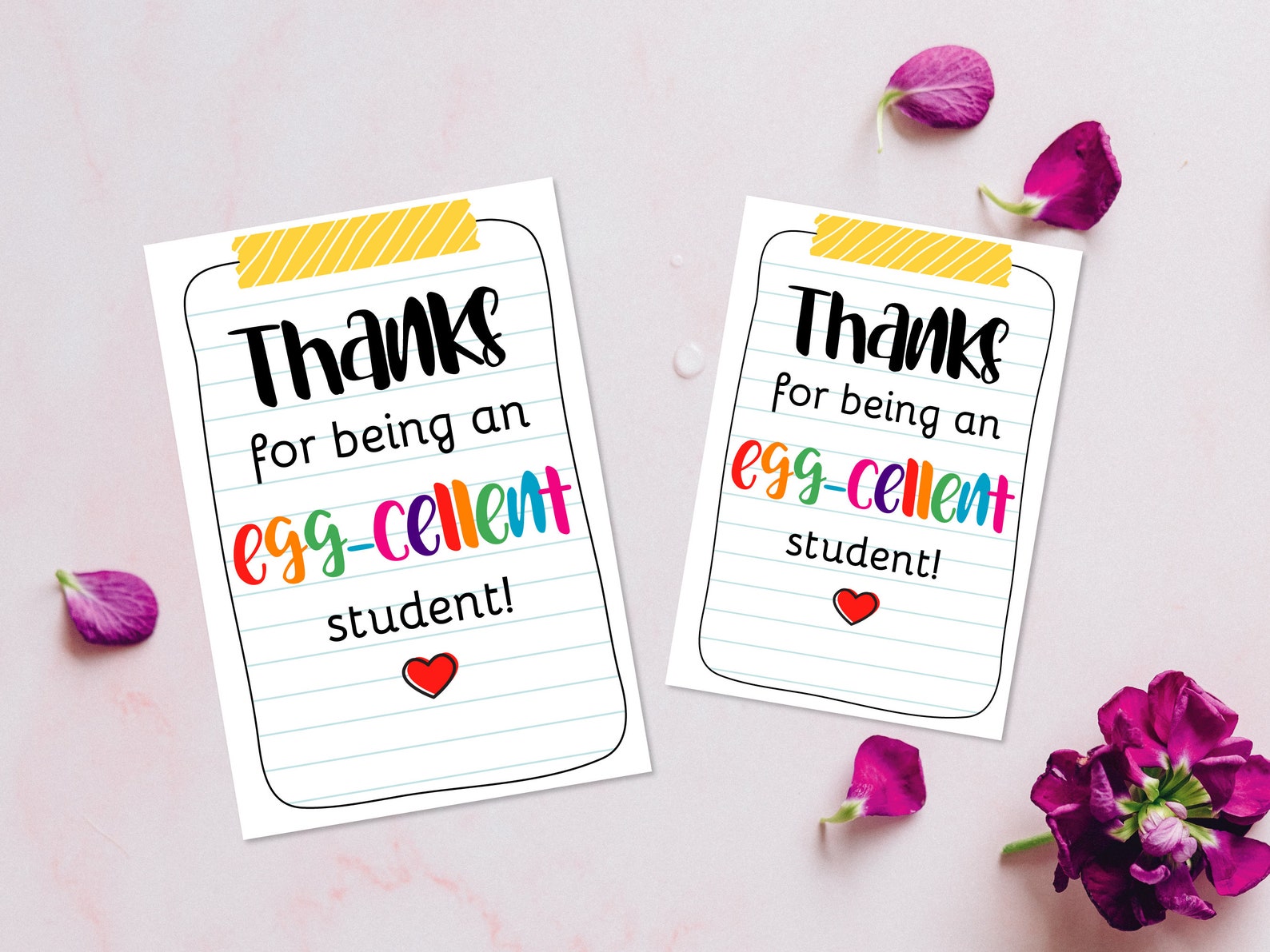 Eggcellent Student Thank You Printable Tag, Graduation Gift, Egg ...