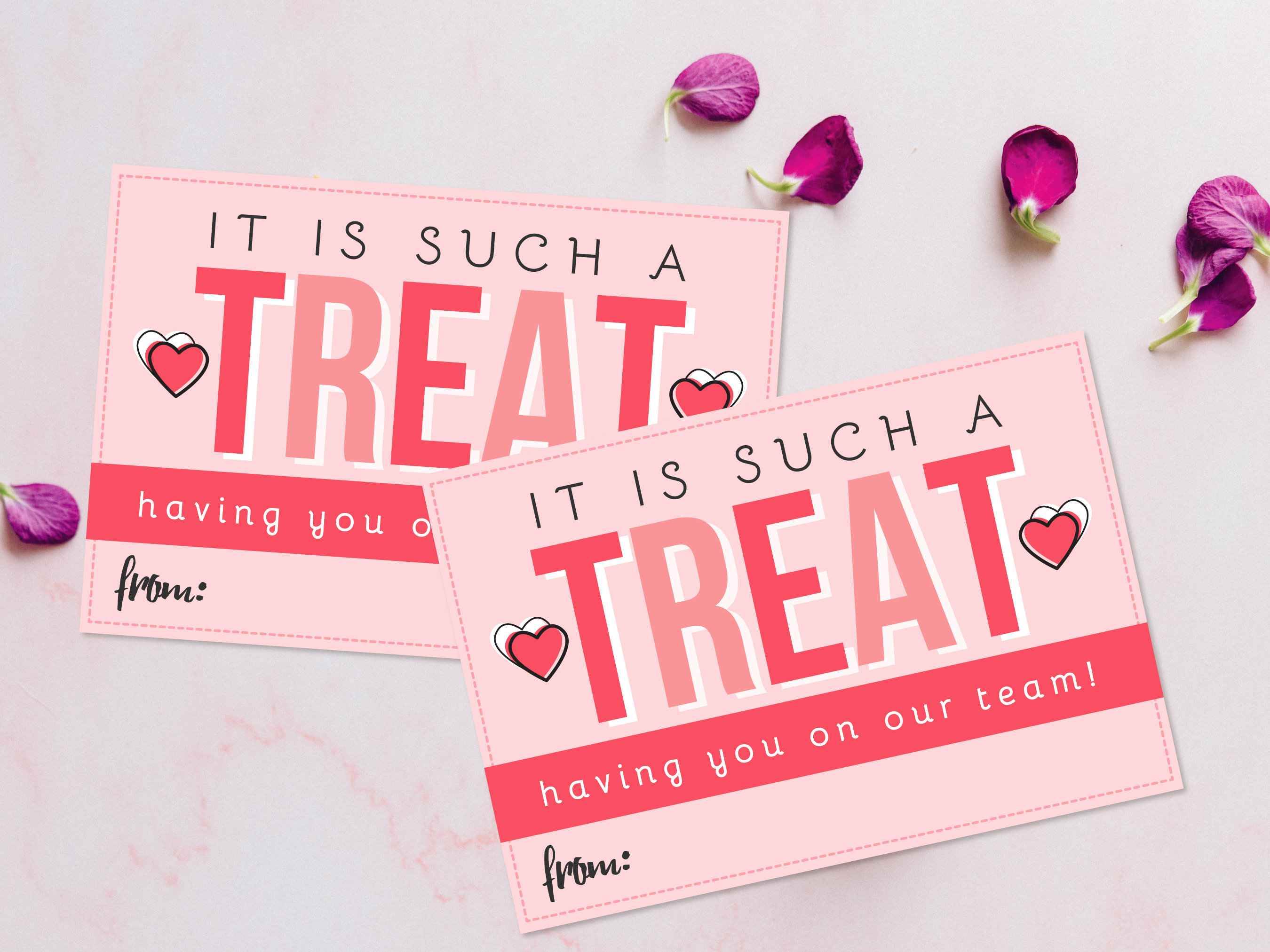 Such A Treat Having You on Our Team Valentine's Day Tags, From Coach ...