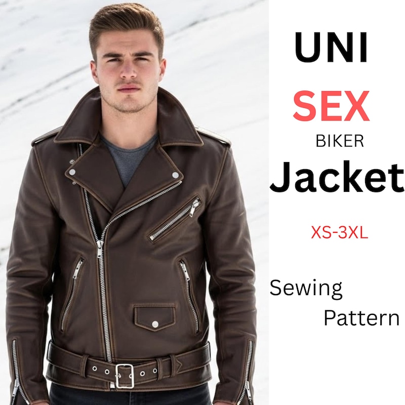 Biker Jacket Used - Etsy UK