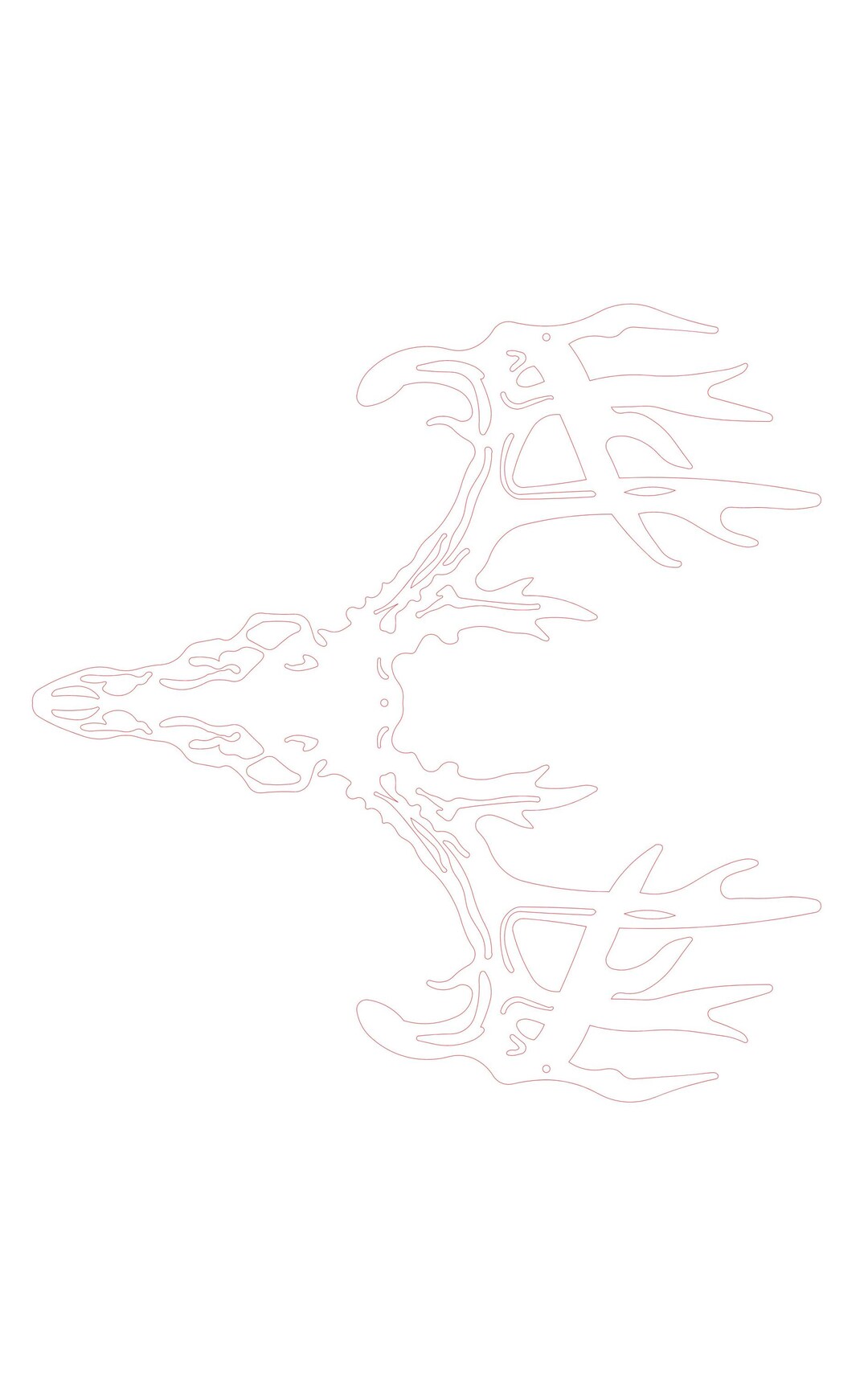 Deer Wall Mount DXF File - Laser Plasma CNC - Etsy