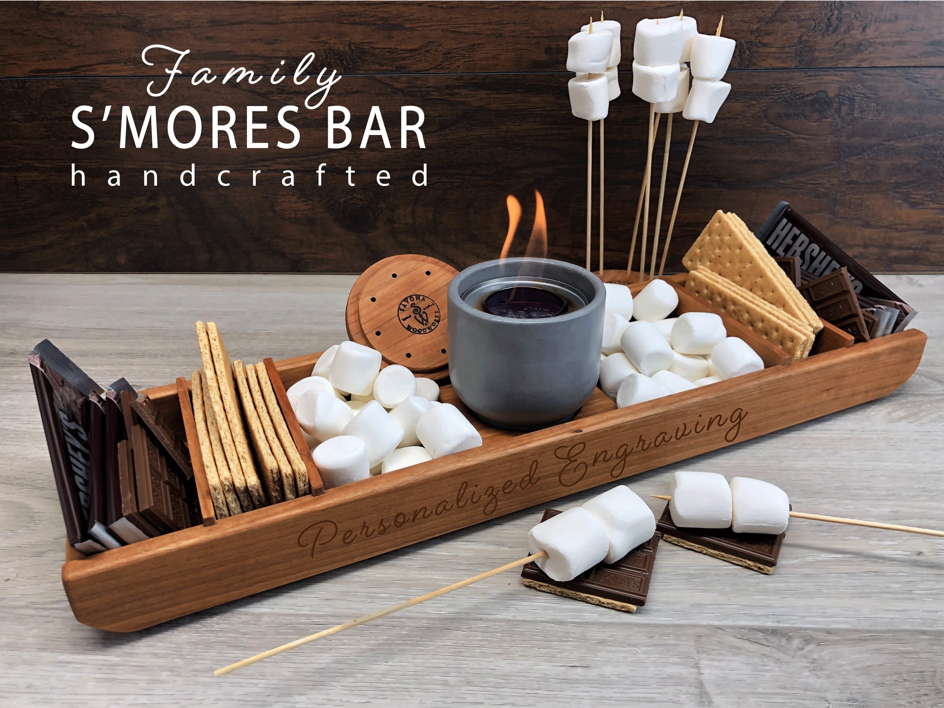 Personalized Smores Station Smores Bar Family Smores - Etsy UK