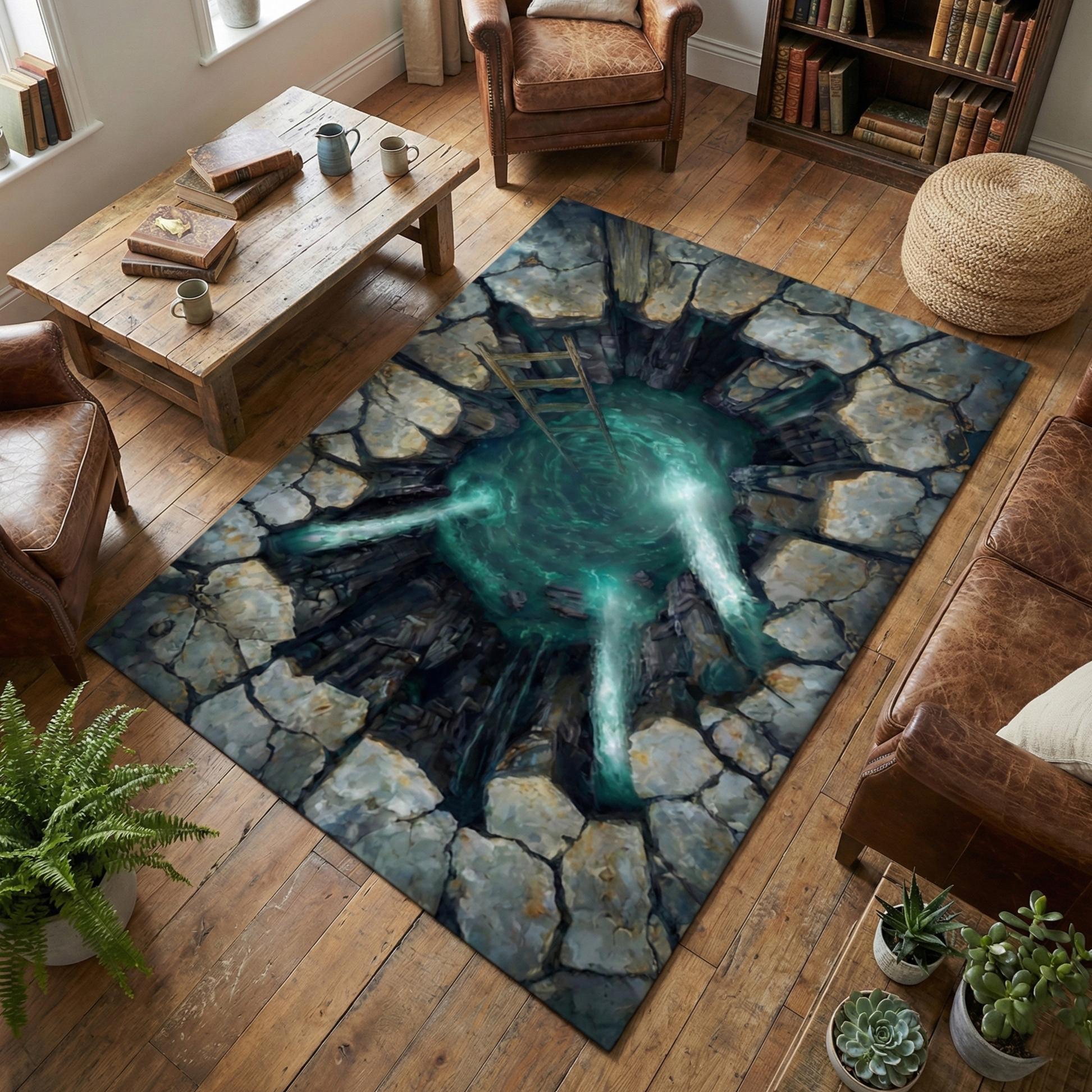 Optical Illusion Rug: 3d Hole in Floor Optical Illusion Rugs, 3d ...