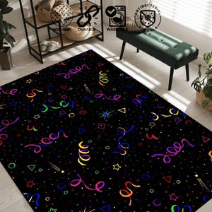 Retro Arcade Rug: 80s Gaming Room Carpet - Etsy