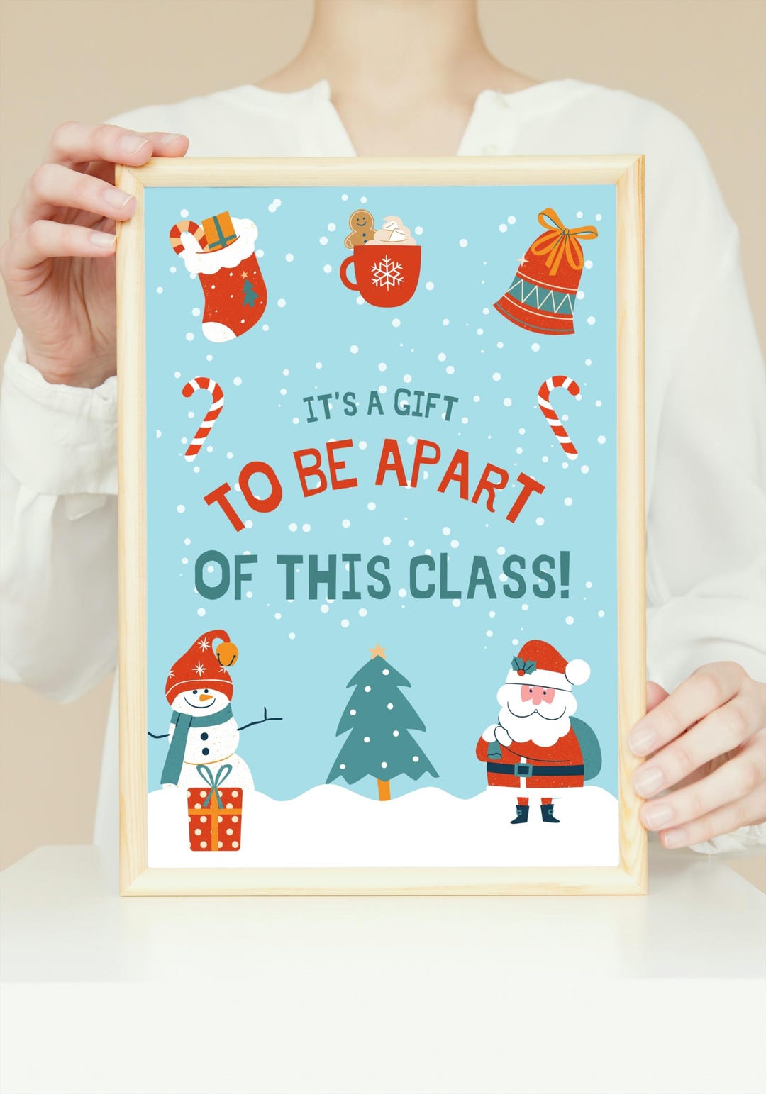 It's a Gift Seasonal Classroom Poster, Digital Print - Etsy