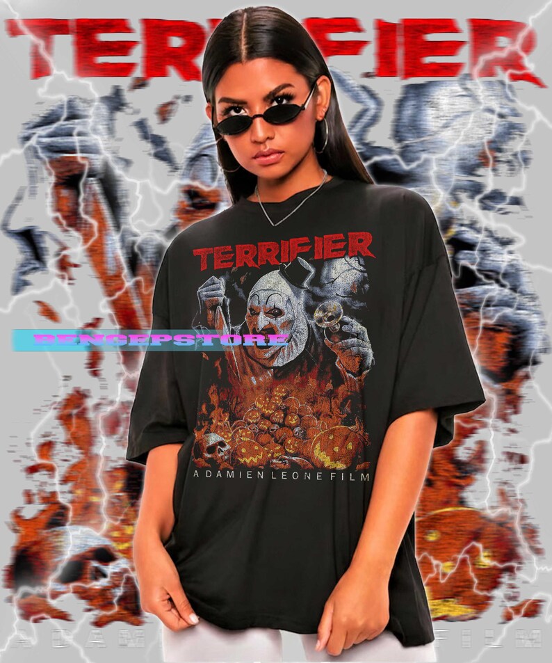 Terrifier Art the Clown T-shirt, Scary Halloween Horror Movie Tee - Etsy