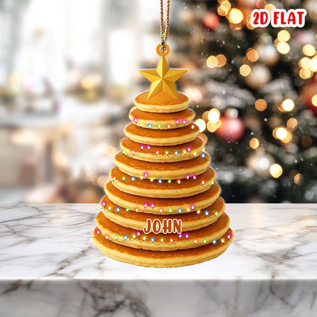 Personalized Pancake Stack 2D Acrylic Ornament, Pancake Lover ...