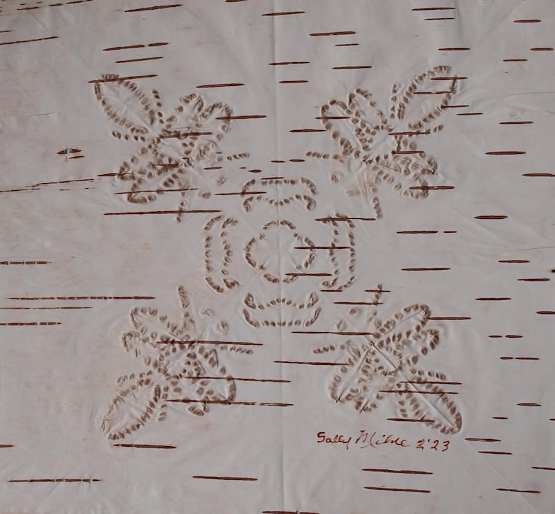 Original Birch Bark Biting Art - Small, Unframed | by Woodland Cree ...