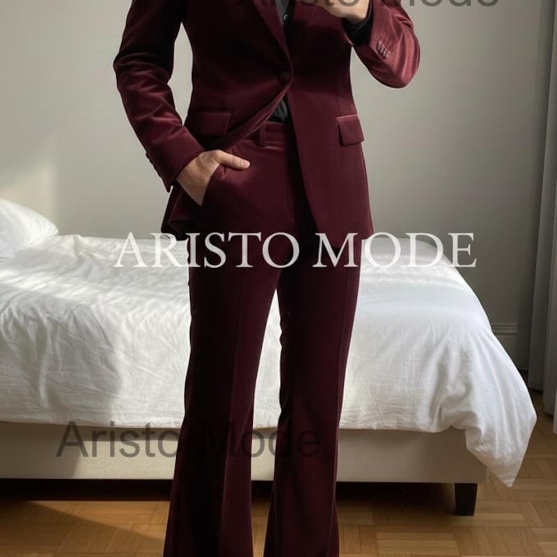 Velvet Suit Flare - Etsy UK