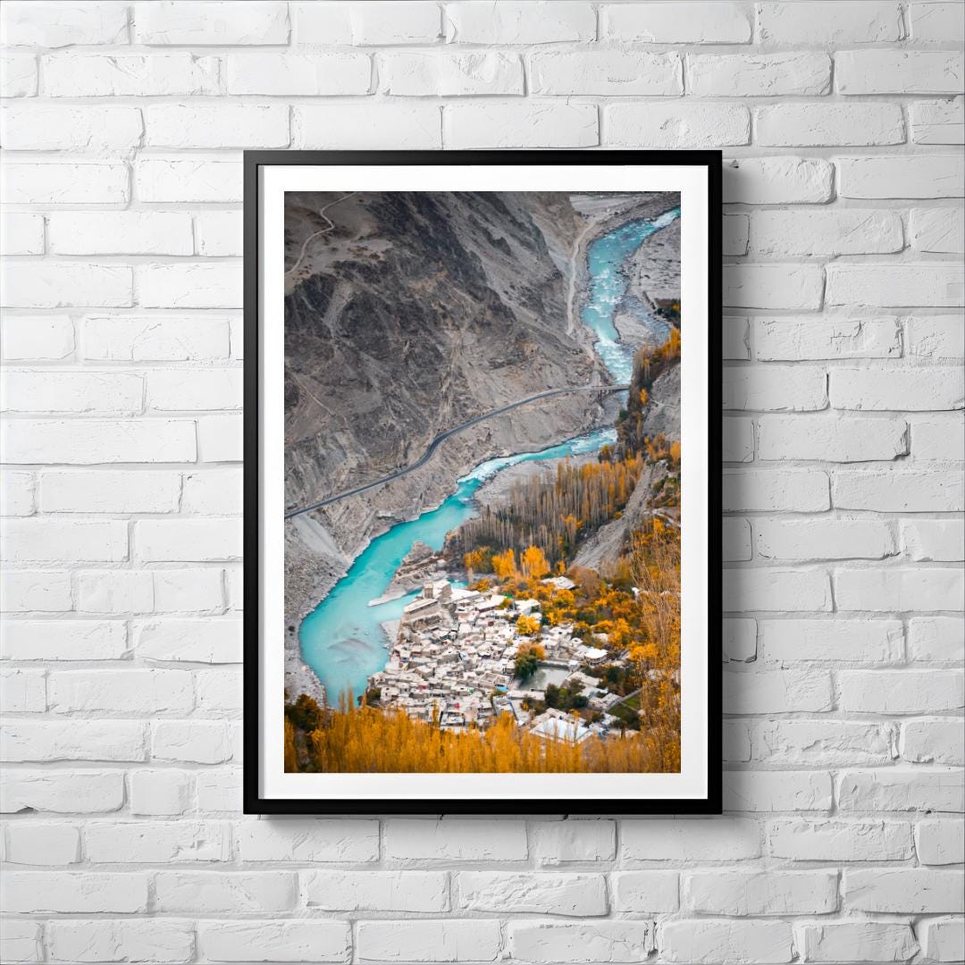 Hunza Valley, Pakistan Wall Art, Village & Rivers, Landscape ...