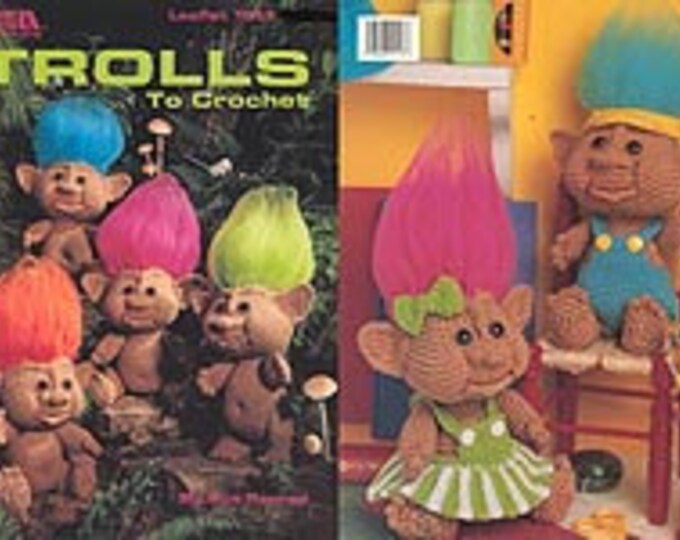 Troll Crochet Pattern -vintage- Amigurumi Soft Toy Dolls - Poppy Branch ...
