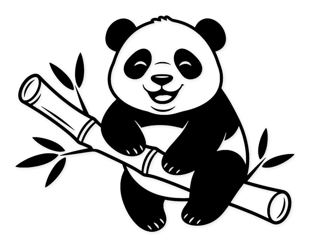 Panda Svg Png: Playful Panda Design for Crafts - Etsy