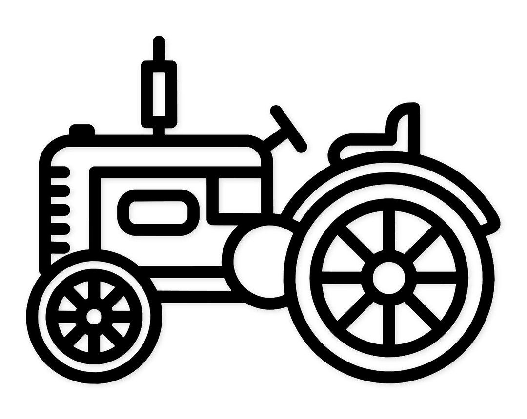Tractor Icon Svg Png: Minimalist Design for Cricut - Etsy