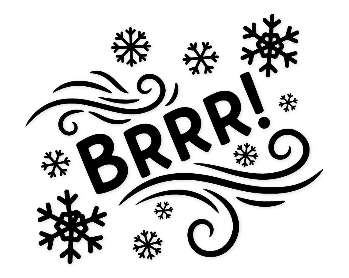 Brrr! Typography Svg Png: Cut Ready Digital Design for Cricut ...