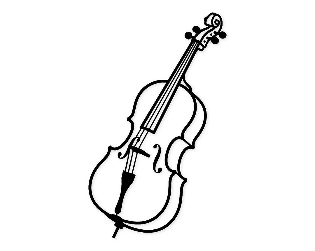 Cello Icon Svg Png: Cut Ready Digital Design for Cricut Silhouette ...