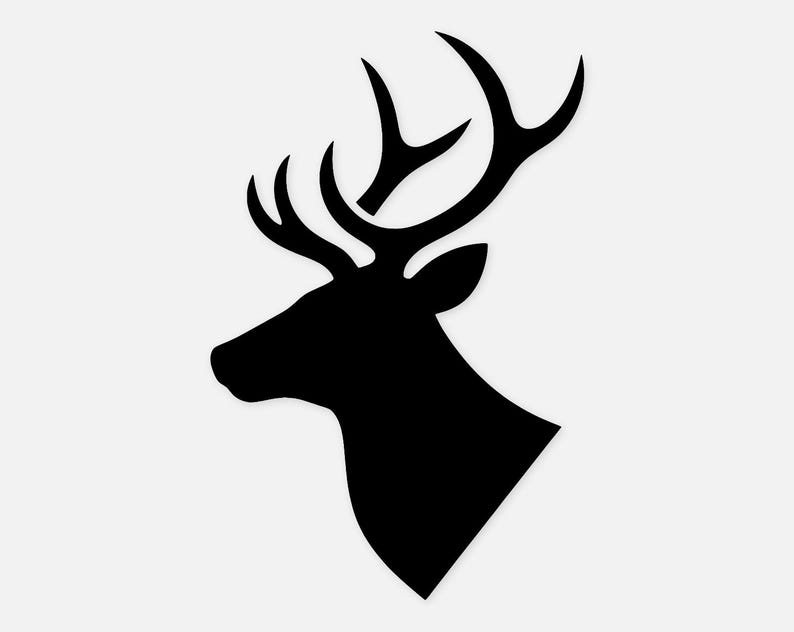 Reindeer Silhouette Svg Png: Minimalist Cut File for T-shirts - Etsy