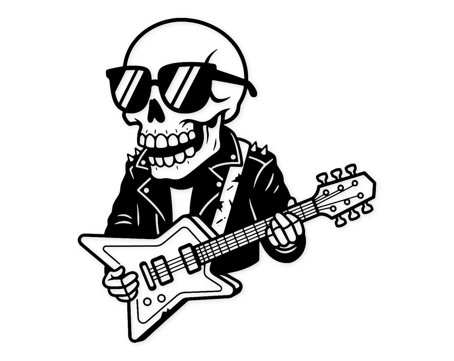 Rockstar Skull Svg Png: Bold Cut File for Music Decor - Etsy UK