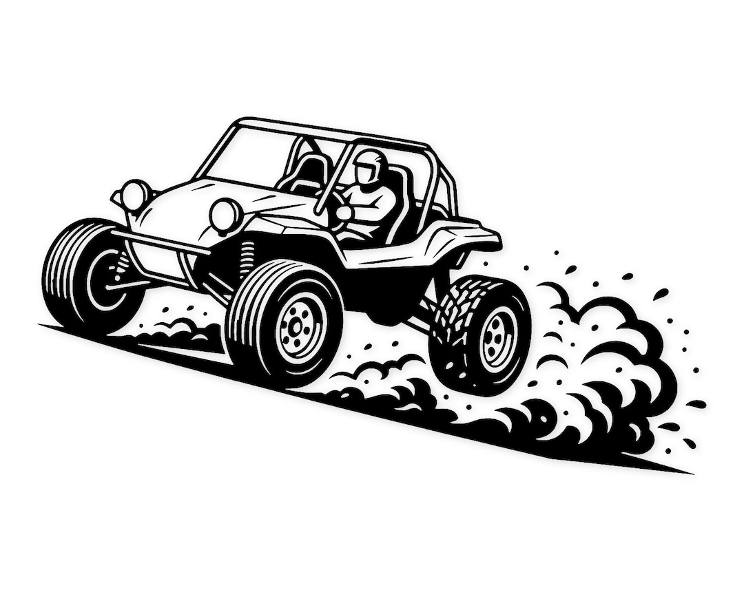 Buggy Action Shot Svg Png: Cut Ready Digital Design for Cricut ...