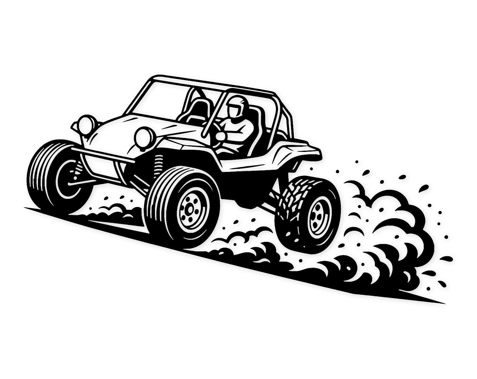 Buggy Action Shot Svg Png: Cut Ready Digital Design for Cricut ...