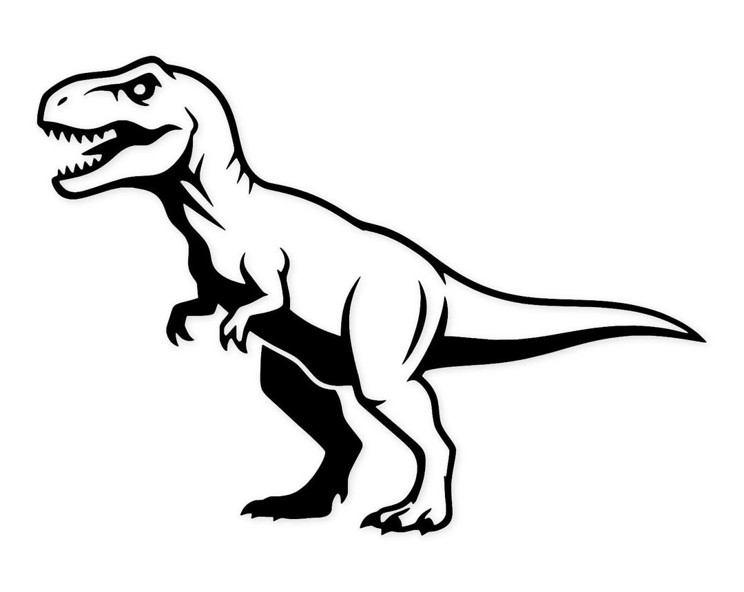 T-rex Outline Svg Png: Minimalist Cut File for Crafting - Etsy UK