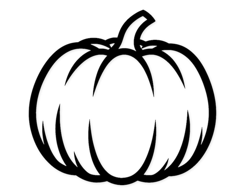 Single Pumpkin Icon Svg Png: Cut Ready Digital Design for Cricut ...
