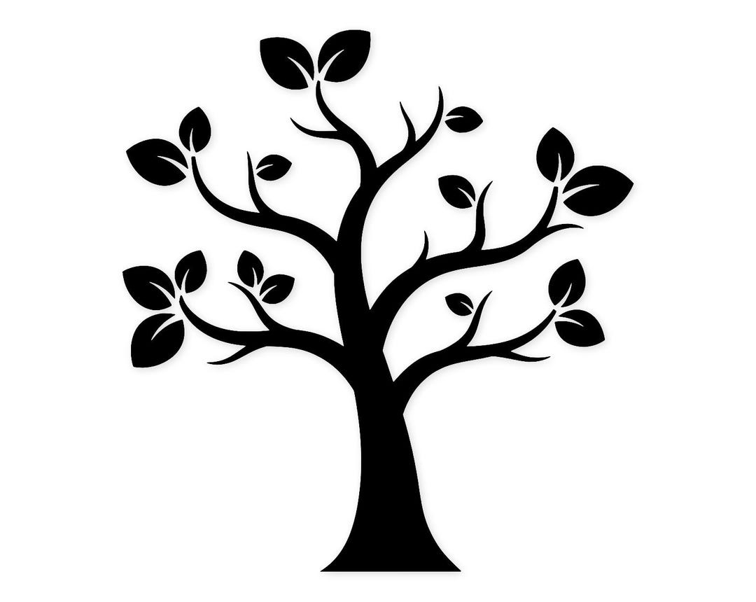 Herfst boom silhouet Svg Png: klaar digitaal ontwerp voor Cricut ...