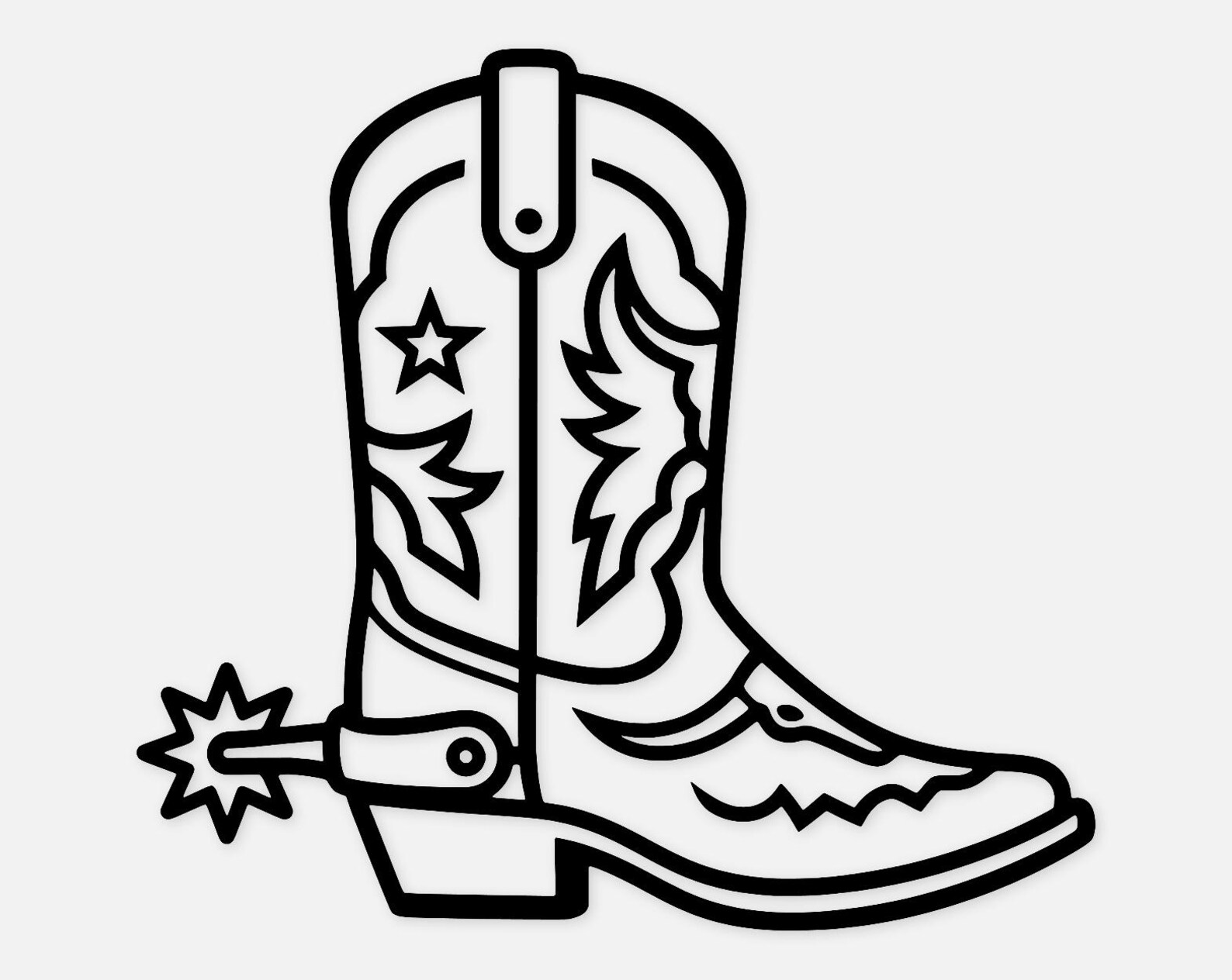 Boot and Spur Svg Png: Texas Culture Design for T-shirts - Etsy