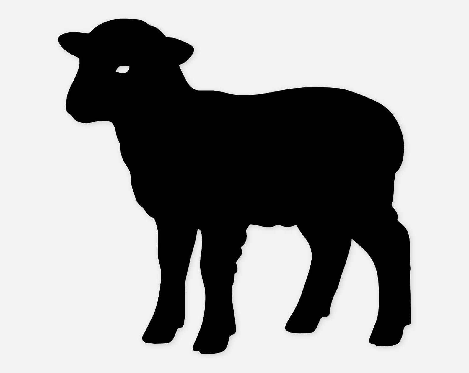Lamb Silhouette Svg Png: Bold Design for Crafting Projects - Etsy
