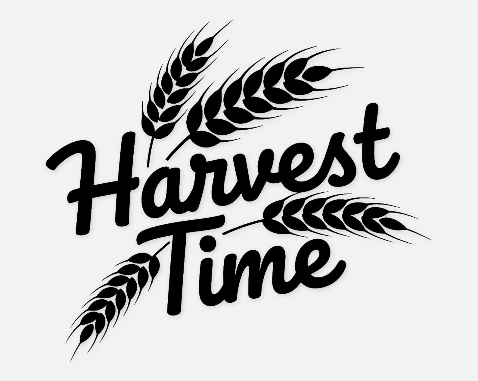 Harvest Time Svg Png: Bold Clean Outline for Crafting - Etsy